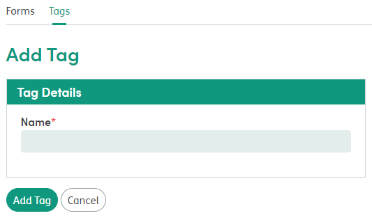 Managing Form Tags | Knowledge Base | Imosphere
